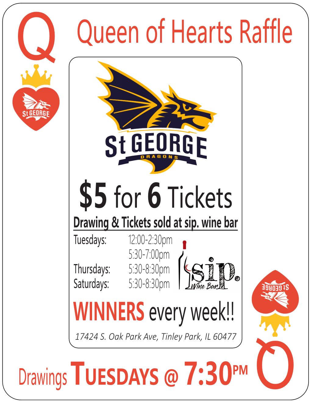 Queen of Hearts Raffle – Saint George Catholic Parish
